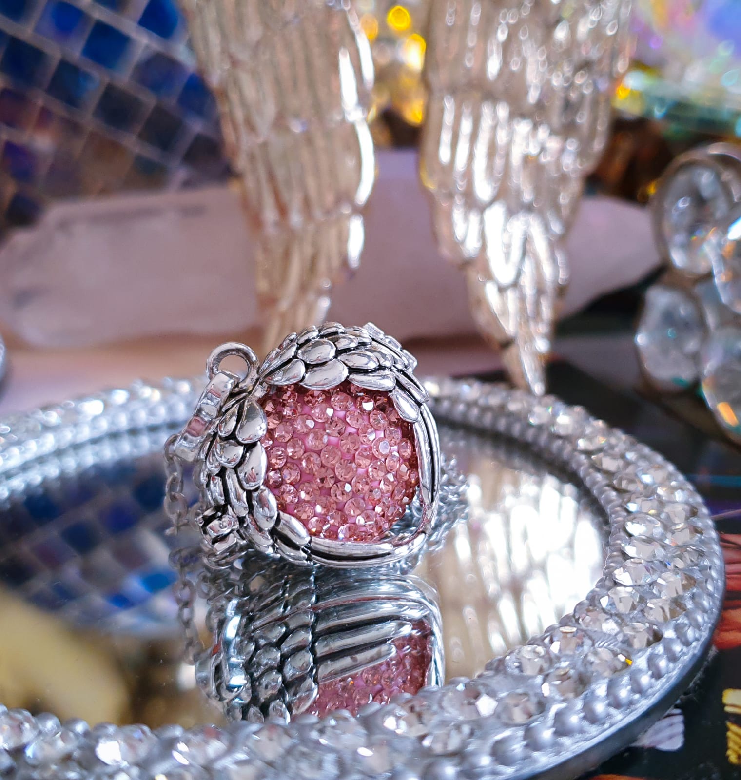 Taliiisman Tienda Online: J. CORAZÓN ALAS LISAS SWAROVSKI RAYO DE ...