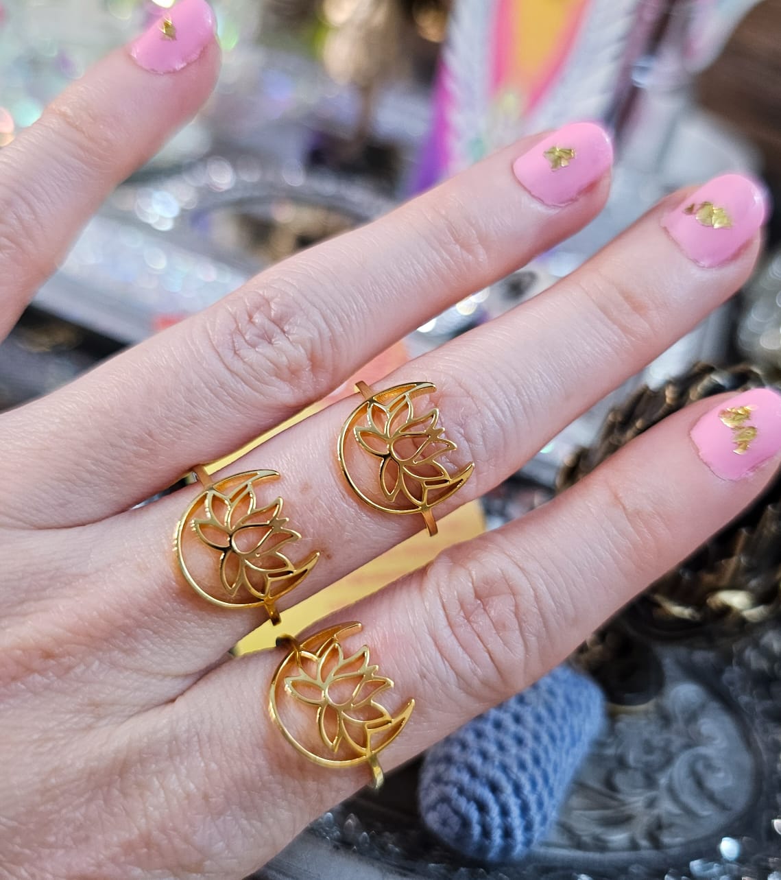 Taliiisman Tienda Online: ANILLO FLOR DE LOTO GOLD #7